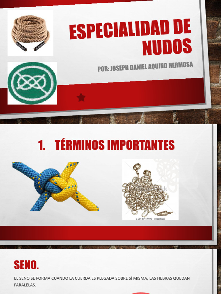 Especialidad de Nudos | PDF | Cuerda | Nudo