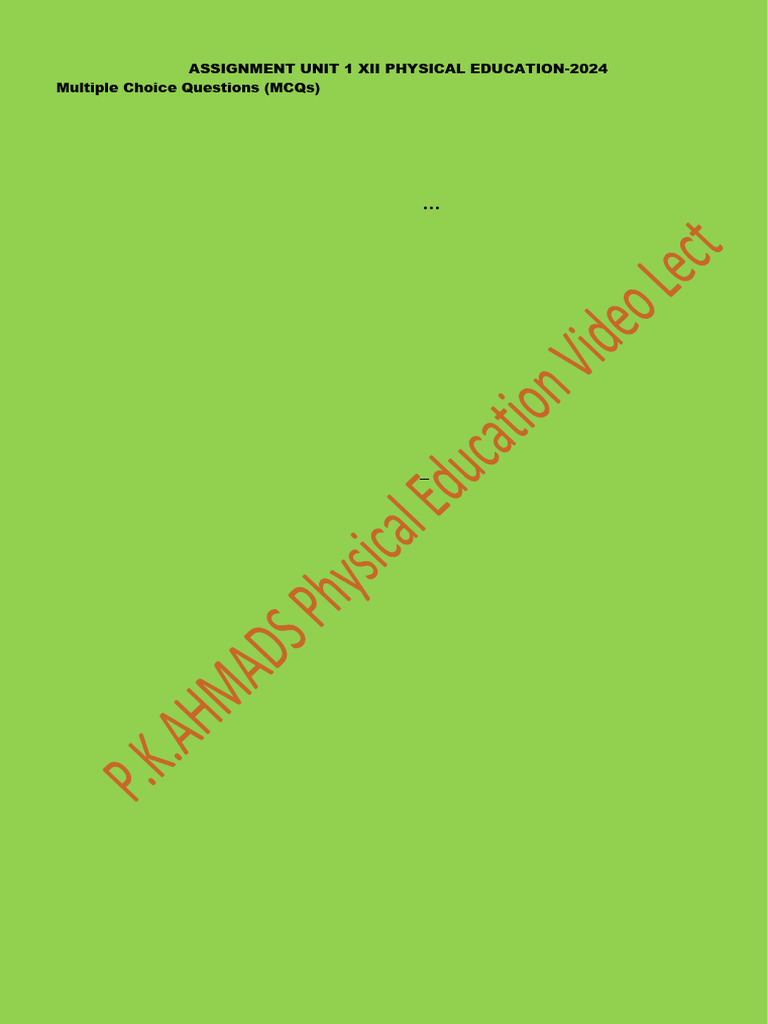 Assignment 1 Unit 1 | PDF | Tournament | Referee