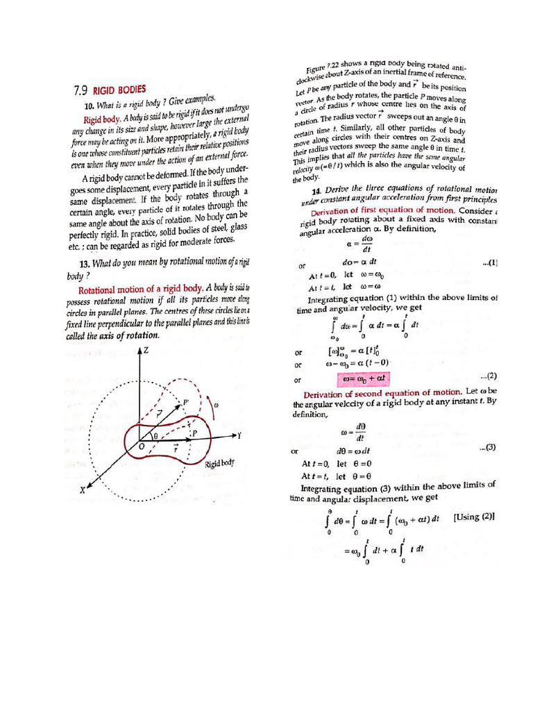 Rotation Notes | PDF