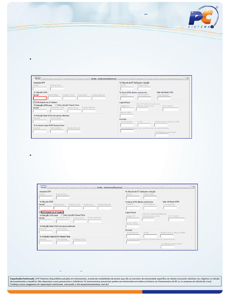 Tutorial Cadastros Iniciais ICMS PartilhaNF-E-5 | PDF