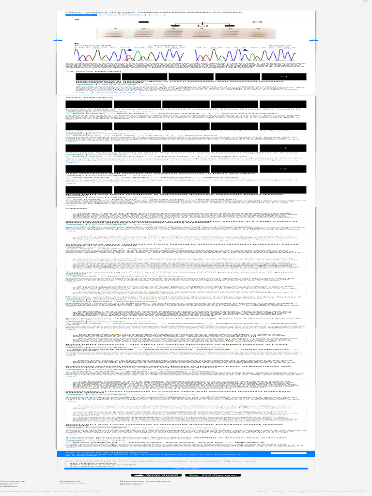 The Segregation of The PKD1 Germline Mutation p.E3918X With The Disease ...