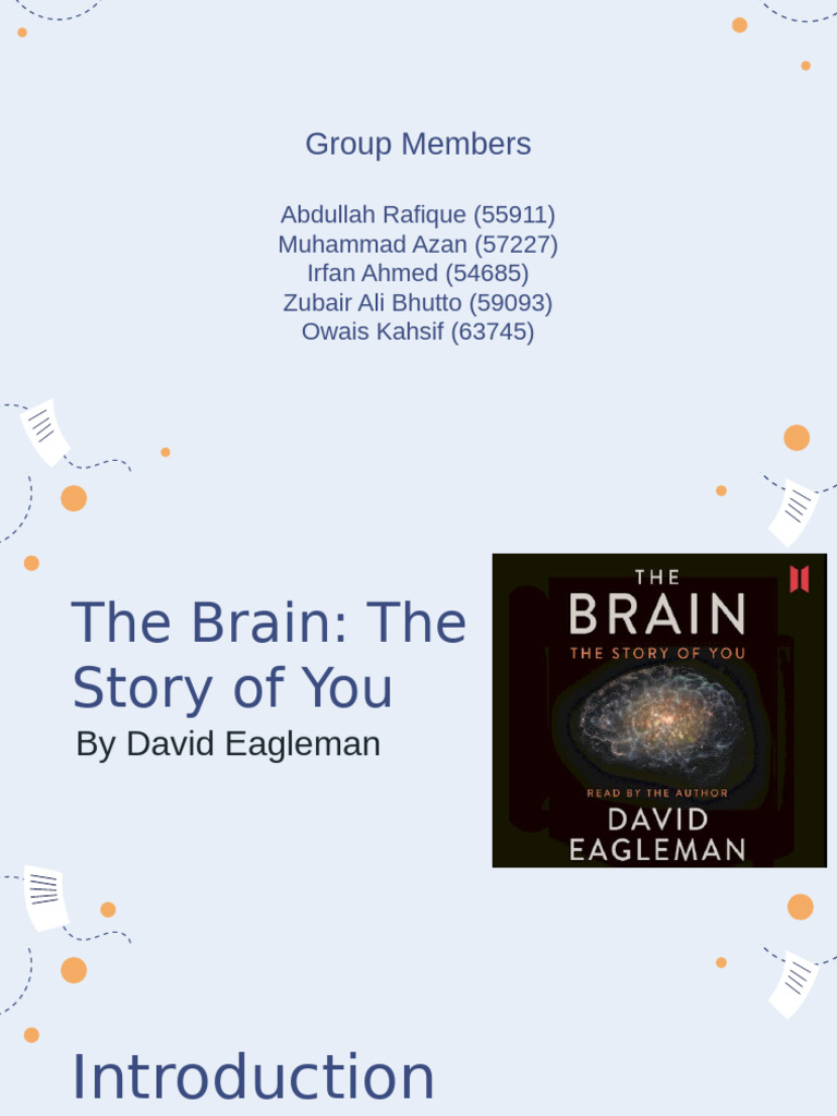 The Brain The Story of You by David Eagleman | PDF | Perception | Brain