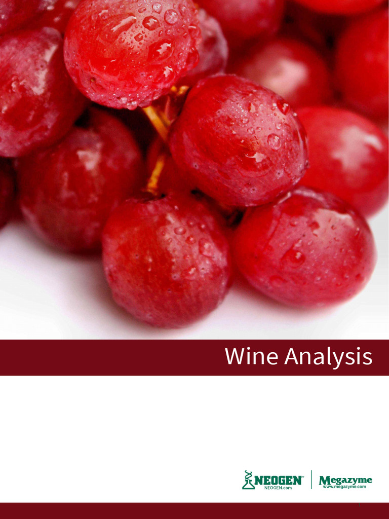 Wine Analysis Brochure | PDF | Spectrophotometry | Enzyme Assay