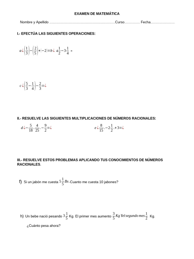 Examen de Matematica Final | PDF