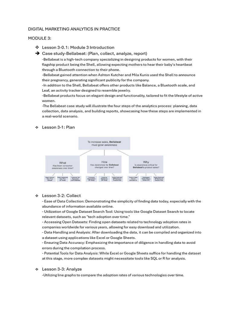 Digital Marketing Analytics in Practice Module 3 | PDF | Data | Computing