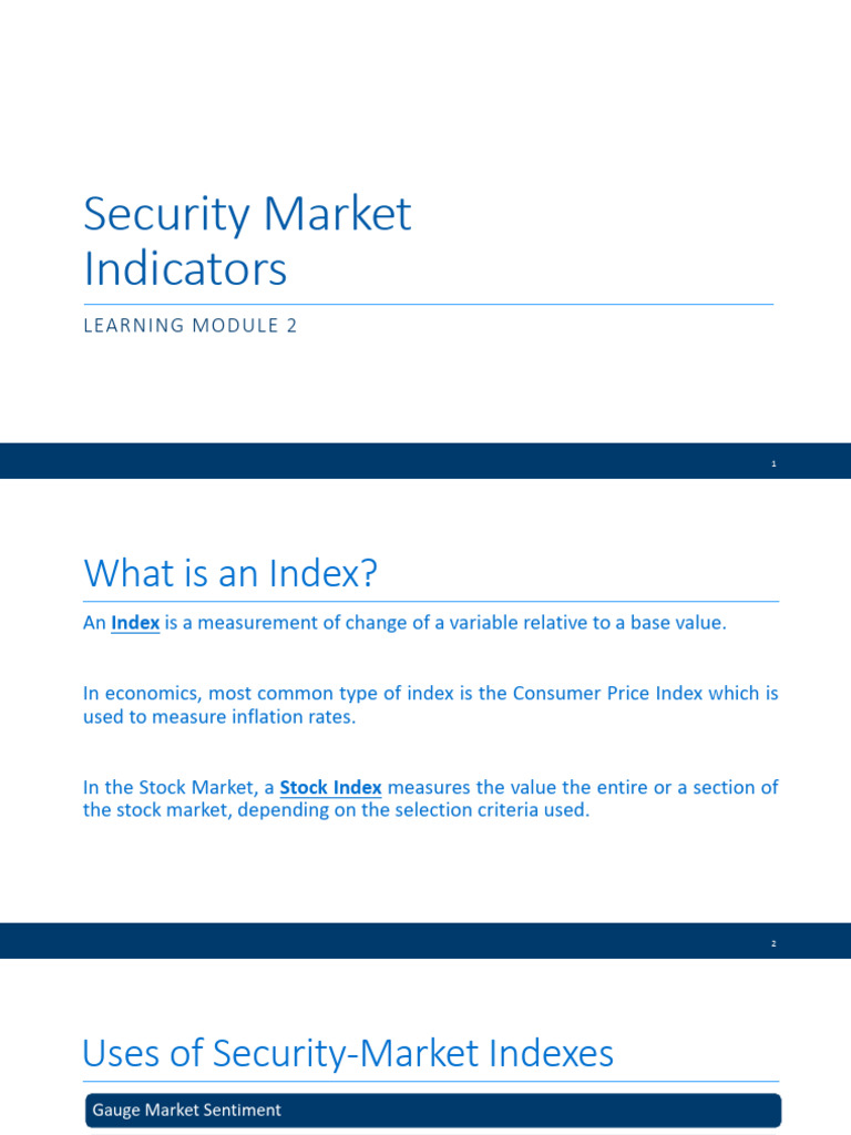 FA02 - Stock Market Indices v2024 | PDF | Stock Market Index ...