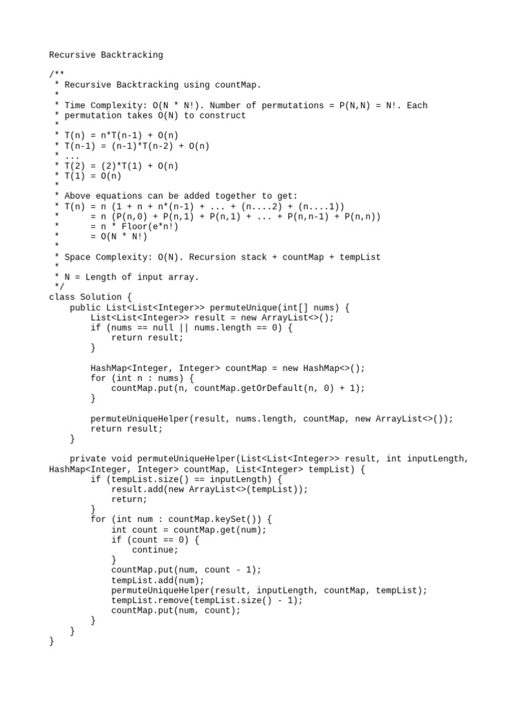 Time & Space Complexity_PERMUTATION | PDF | Mathematical Logic ... Time & Space Complexity_PERMUTATION | PDF | Mathematical Logic ...