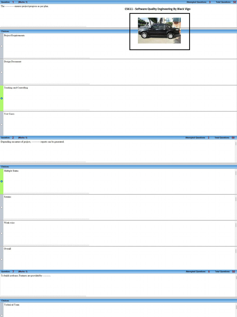 CS611 Final - Software Quality Engineering - by Black Vigo | PDF