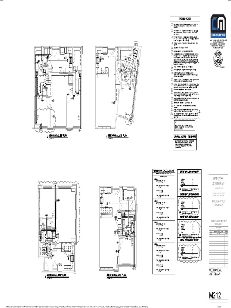 Mechanical Unit Plans m212-1 | PDF