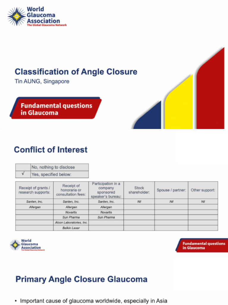 Angle Closure Classification | PDF