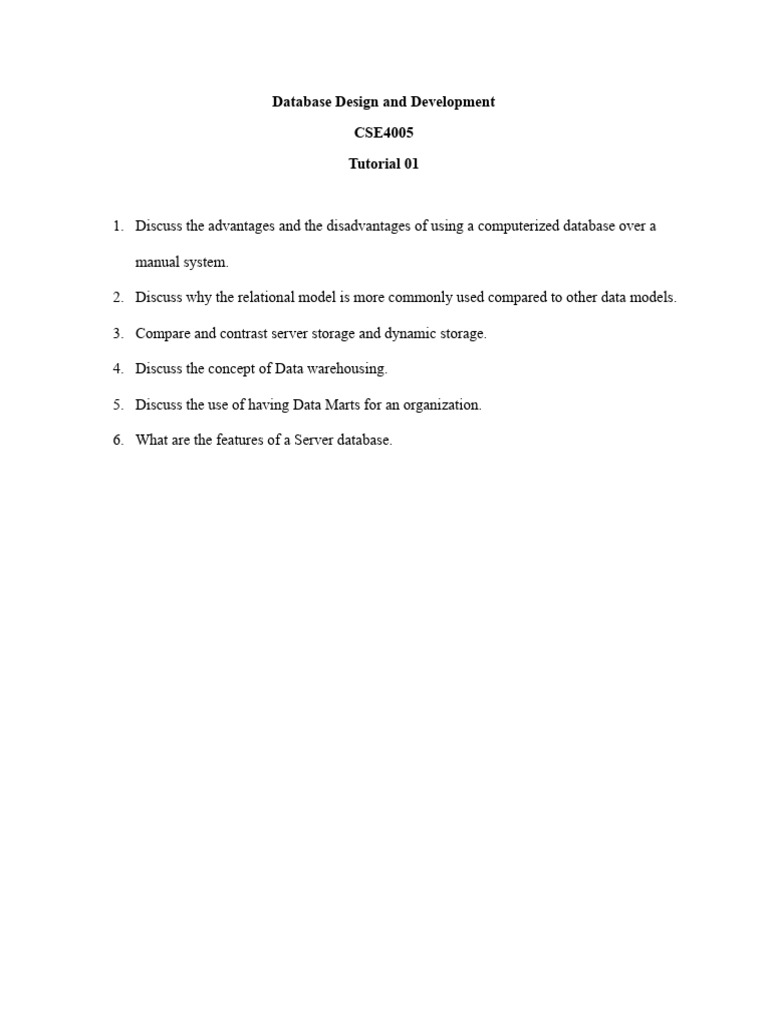 Database Design Tutorial Guide | PDF