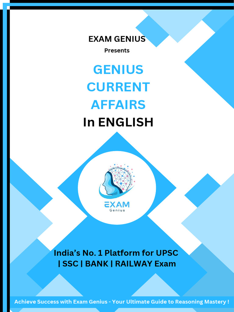 Genius Current Affairs 29 Jan 2025 in English | PDF