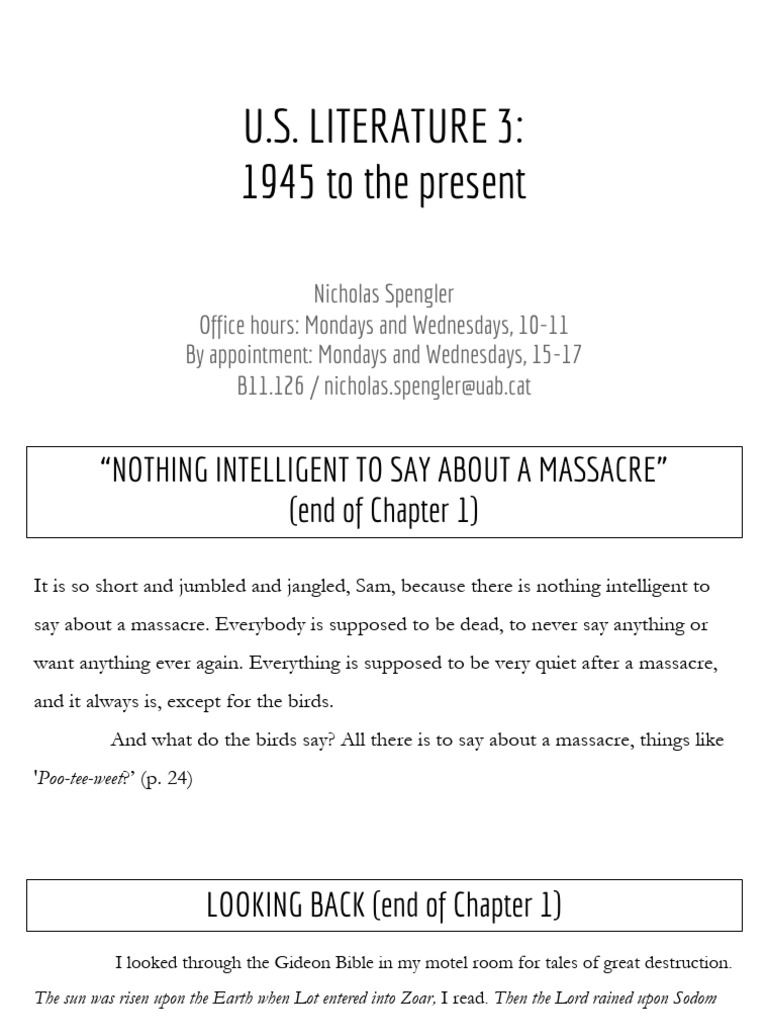 Slaughterhouse-Five Analysis | PDF