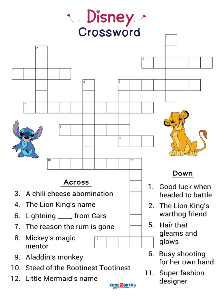 Disney Crossword | PDF