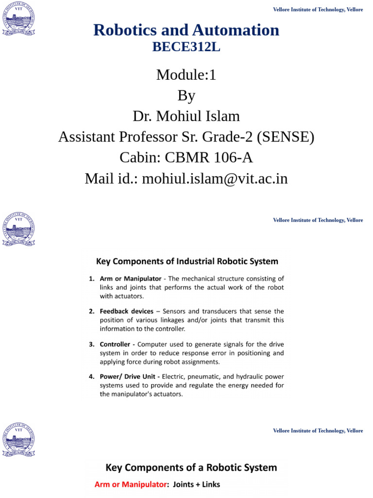 Robotics and Automation-1 | PDF