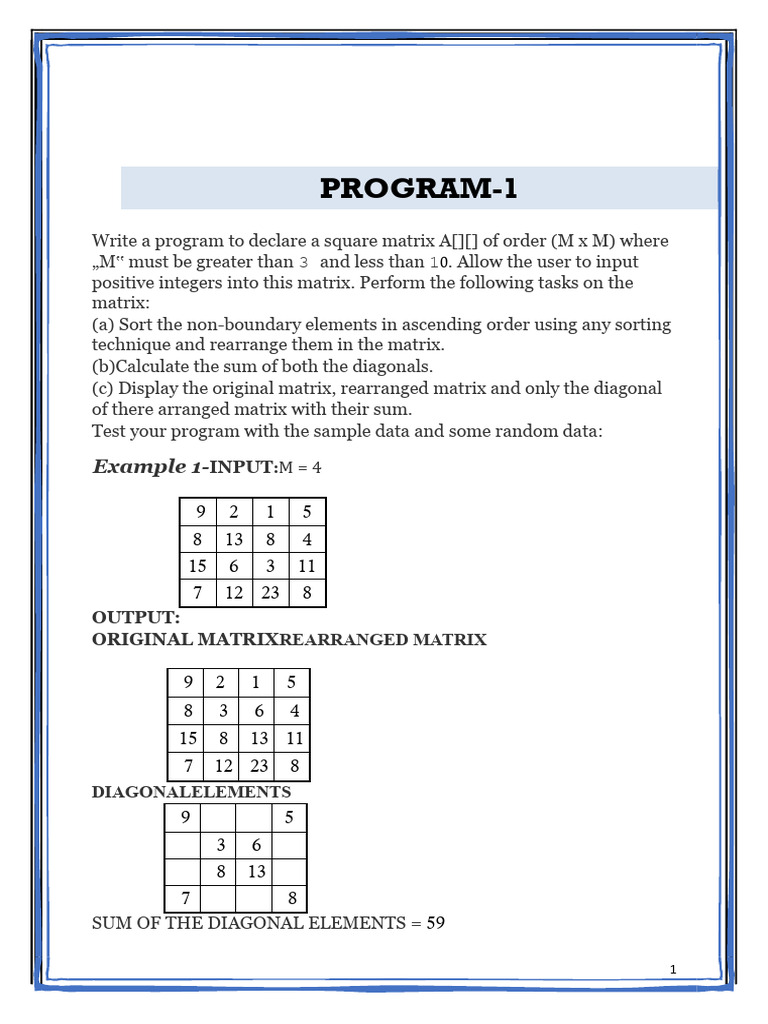 Madhav prgm file | PDF | Integer (Computer Science) | Computer Program