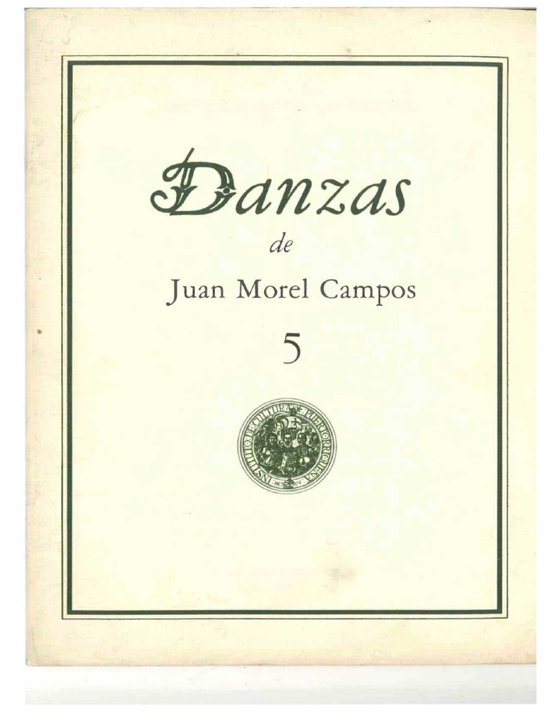 Morel Campos Danzas Vol 5 | PDF
