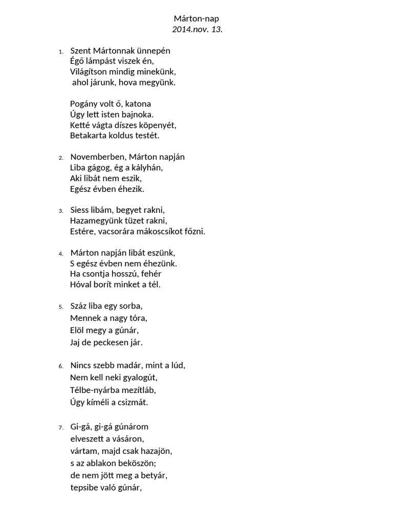 Marton Napi Ezmegaz | PDF