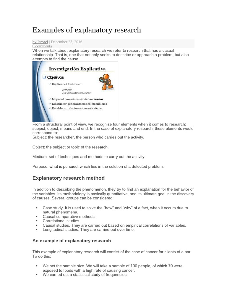 Explanatory Research Insights | PDF