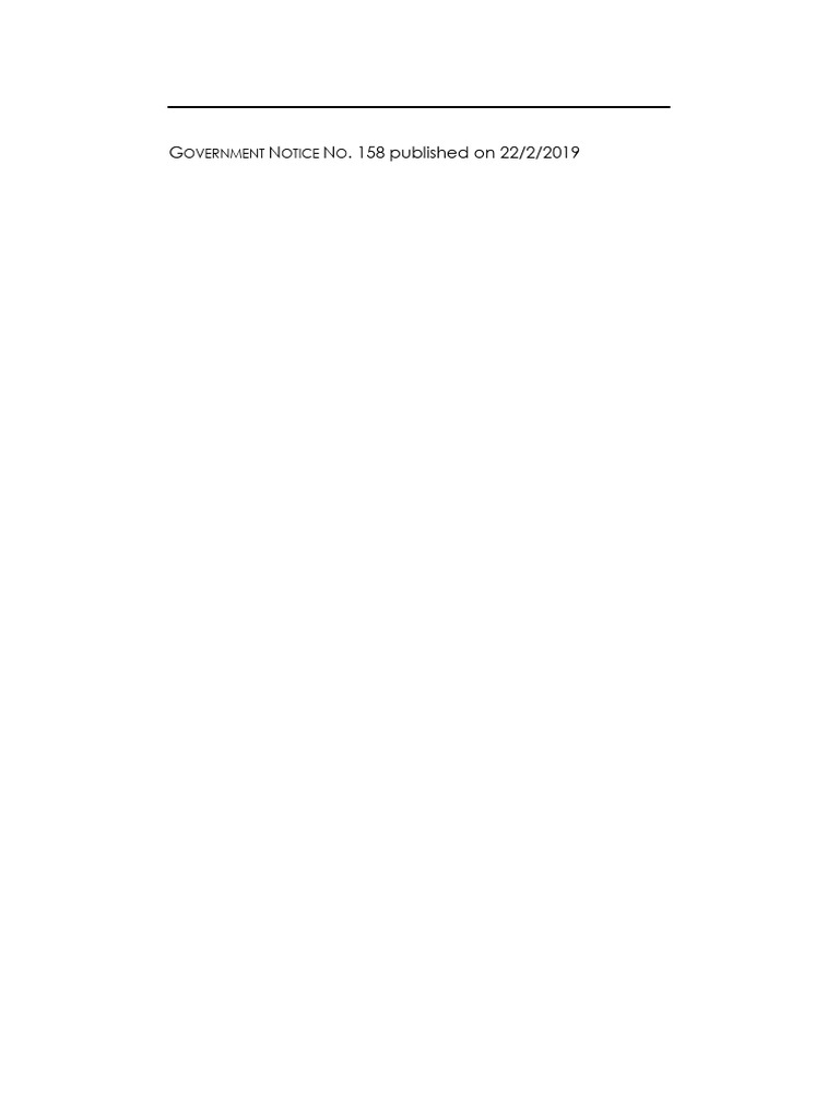 TZ Act GN 2019 158 Publication Document | PDF | Justice | Crime & Violence