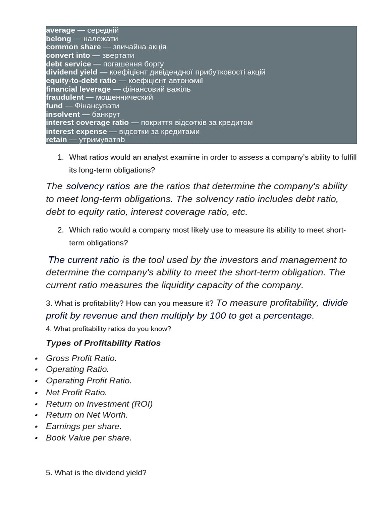 Profitability Pdf Gross Margin Leverage Finance