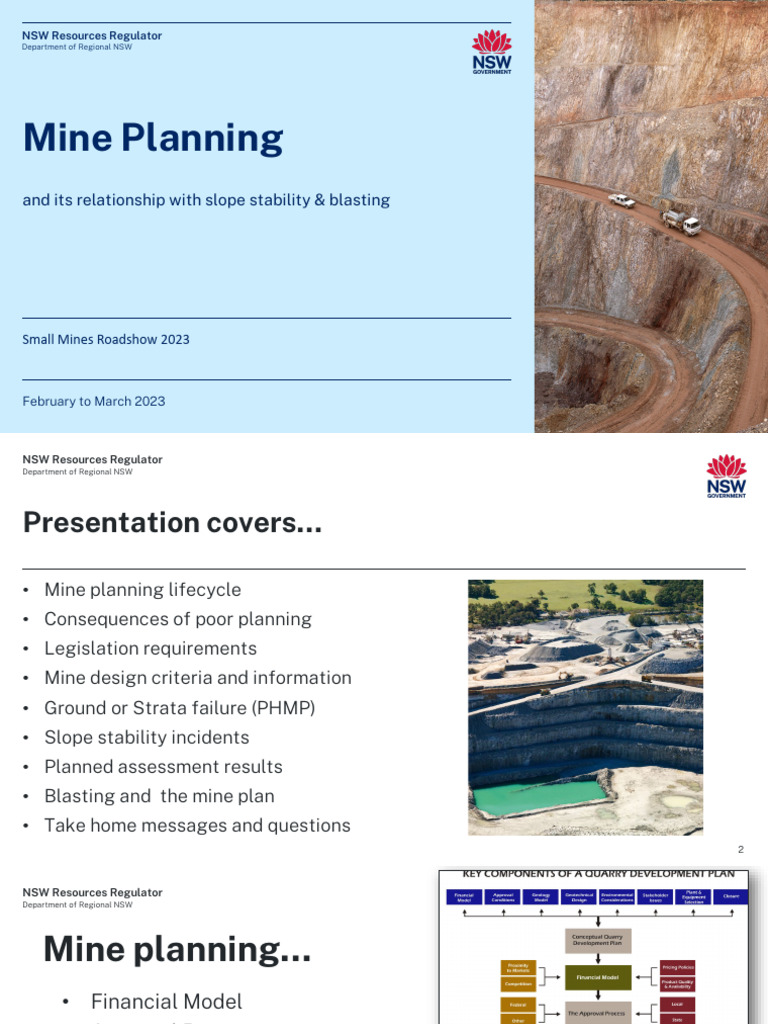 Mine Planning Roadshow | PDF | Mining | Coal Mining