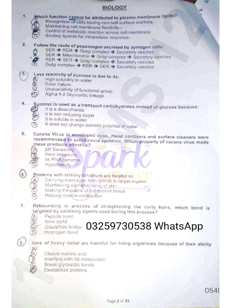 NUMS 2024 Complete Paper | PDF