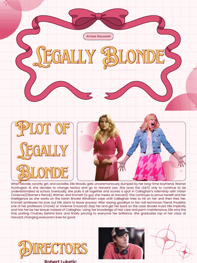 Legally Blonde: Elle Woods' Journey | PDF