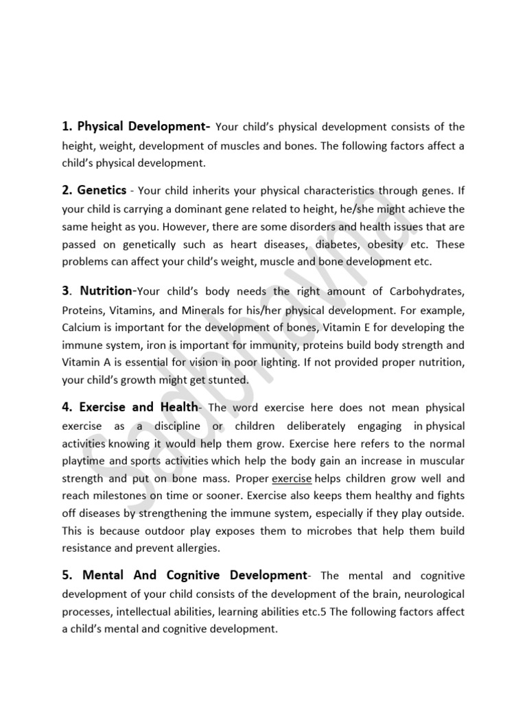 Growth and development | PDF | Child Development | Behavioural Sciences