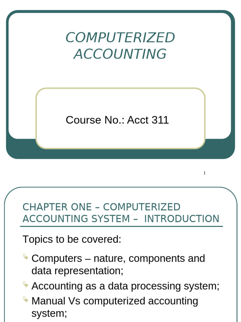 Chapter 1-Introduction | PDF | Data Processing | Accounting