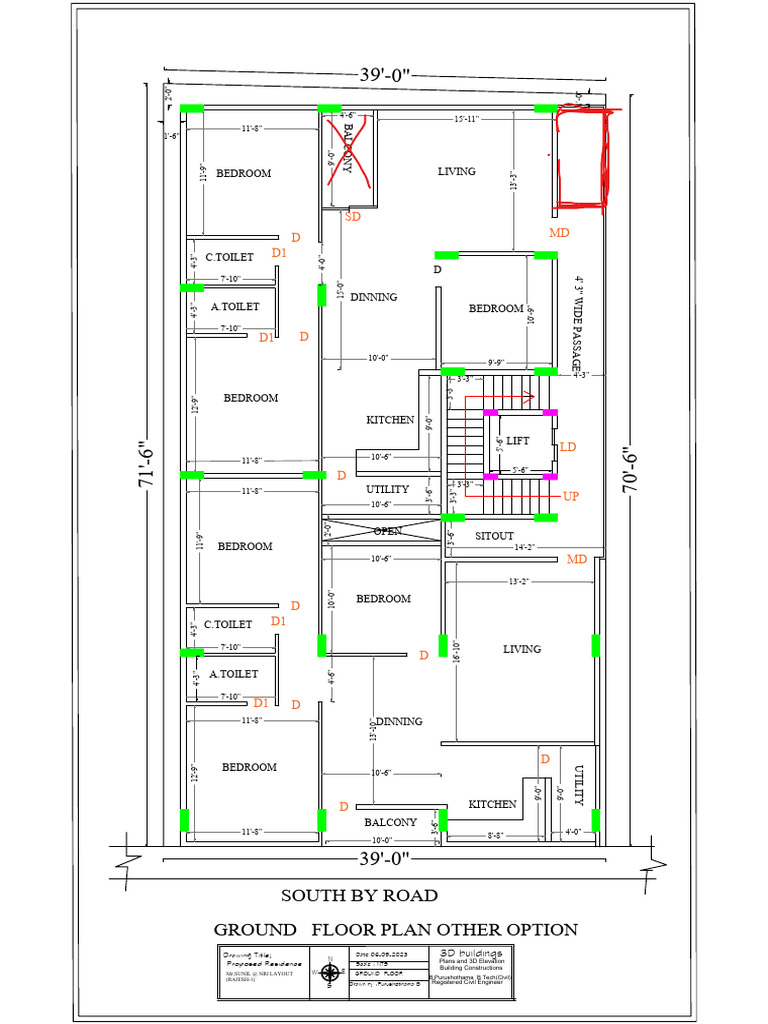 Ground Floor Plan Other Option | PDF