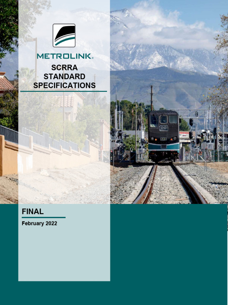 2022 Scrra Standard Specifications | PDF | Rail Transport ...