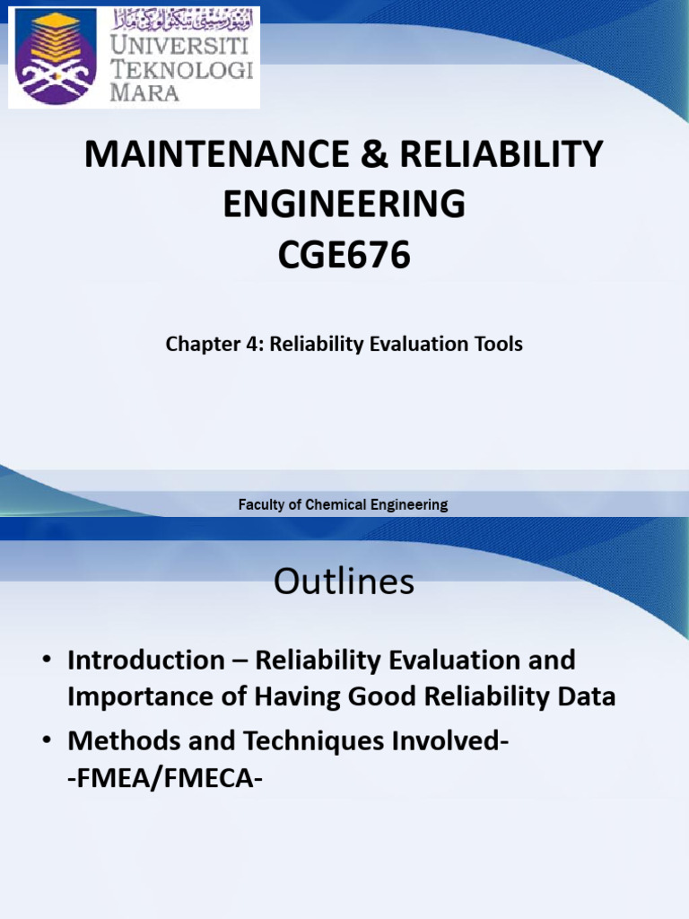 Reliability Input | PDF