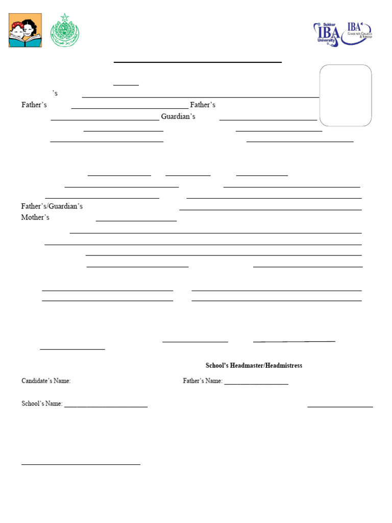 SESP Registration Form - IBA | PDF