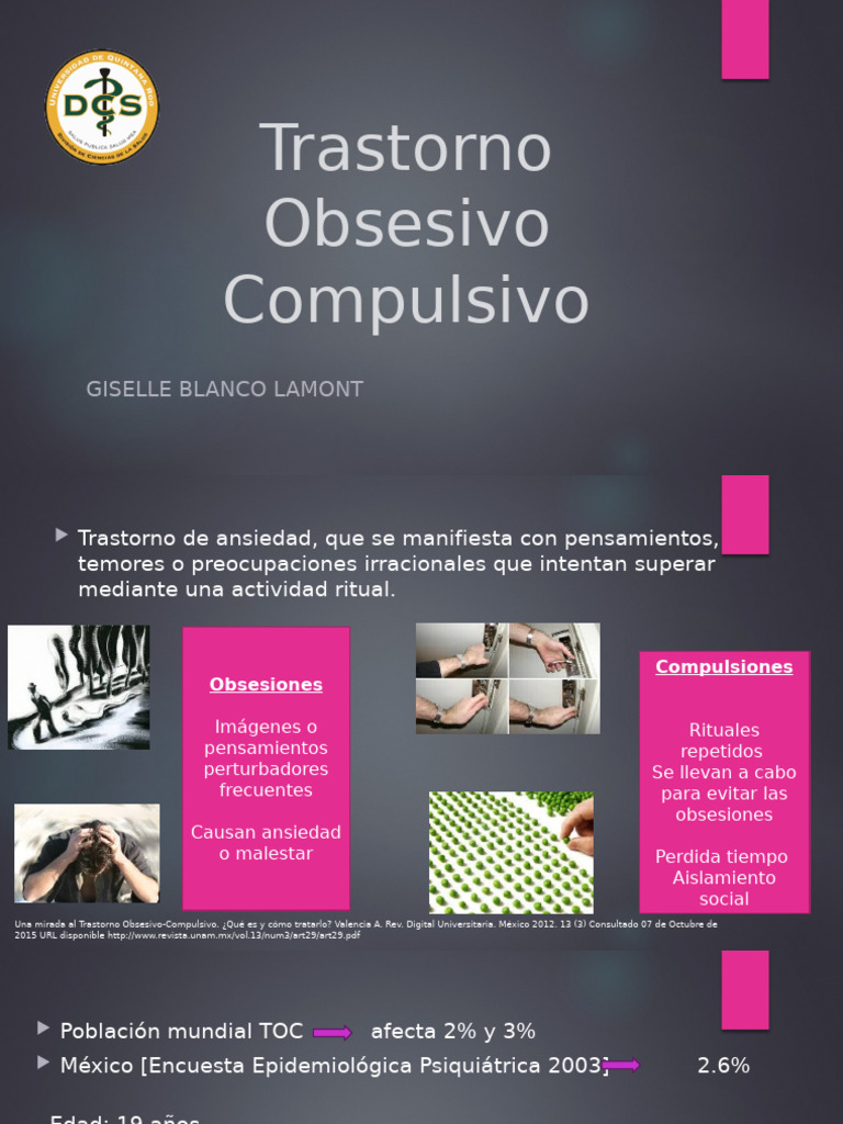 Trastorno Obsesivo Compulsivo | PDF | Desorden obsesivo compulsivo ...