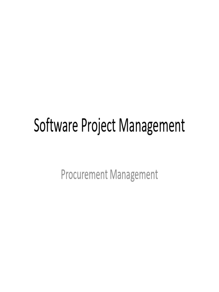Effective Procurement Management Guide | PDF | Request For Proposal ...