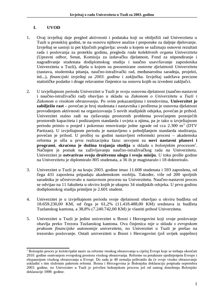 IZVJESTAJ_2003 | PDF