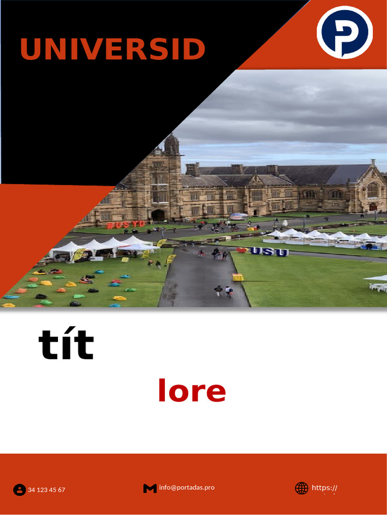 Portada para Trabajos en Word - 8 | PDF