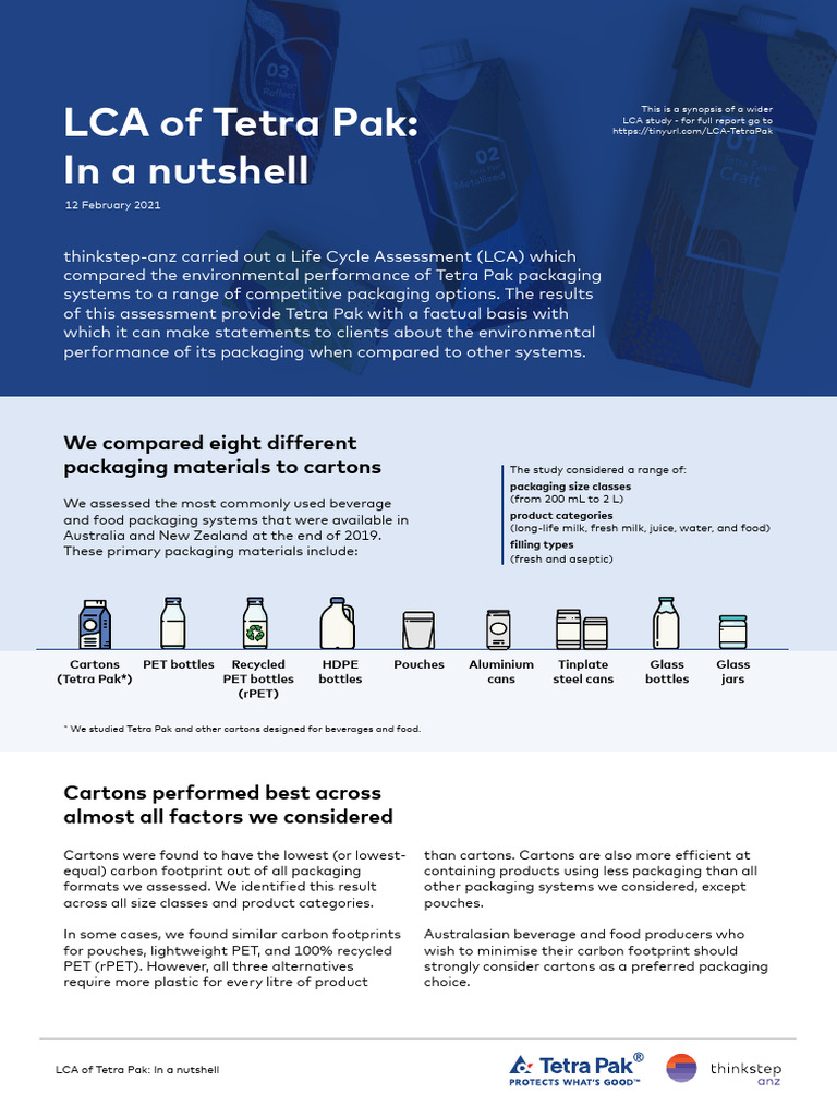 Tetra Pak LCA: Carbon Footprint Insights | PDF | Life Cycle Assessment