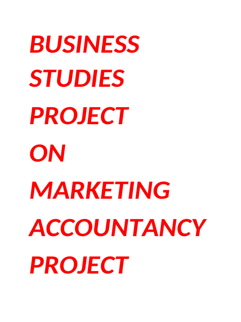 Business Studies | PDF