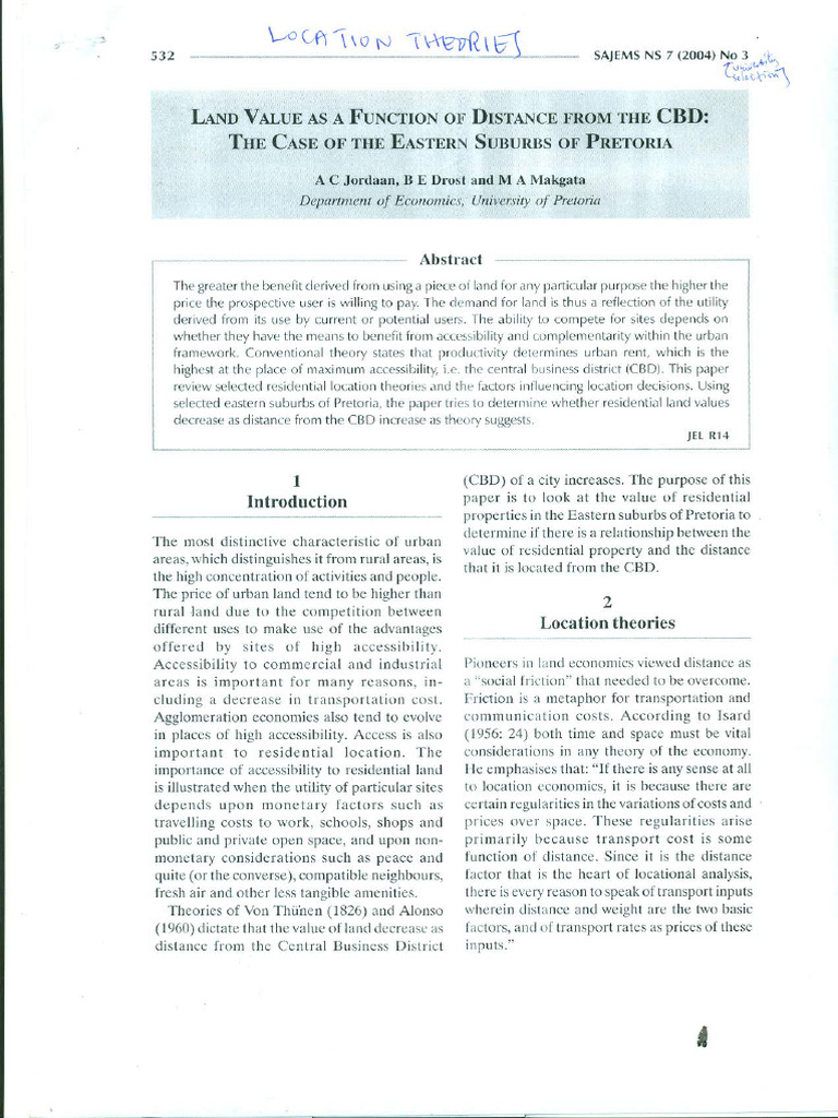 Ece 2521-Location Theory | PDF
