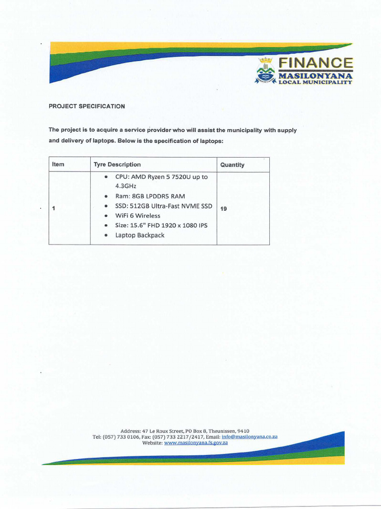 Laptop Specifications | PDF