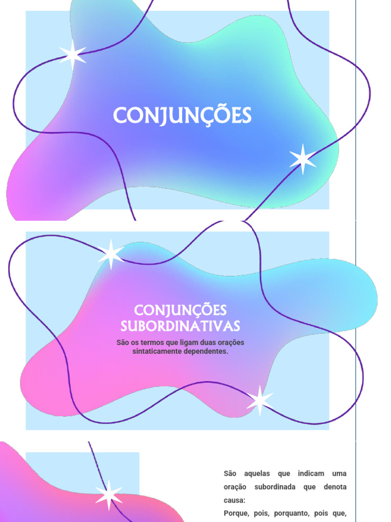 Conjunções Subordinativas - PDF | PDF | Gramática | Sintaxe