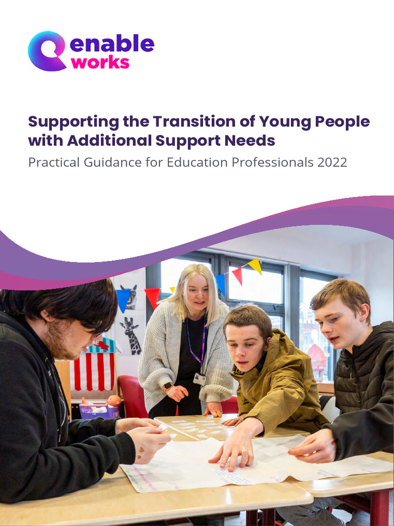 Guidance for Supporting Young People with Additional Needs | PDF ...