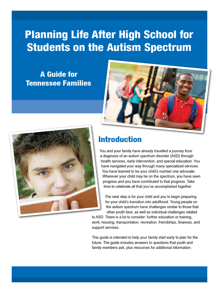Planning Life After High School For Students On The Autism Spectrum ...