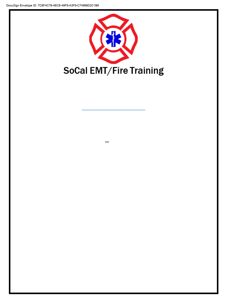 SoCal EMT Enrollment Agreement | PDF | Emergency Medical Technician ...
