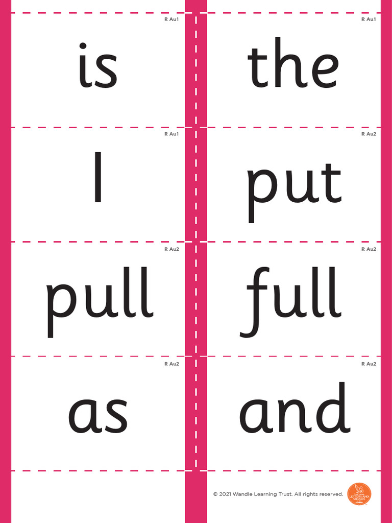 Early Reading Word List | PDF