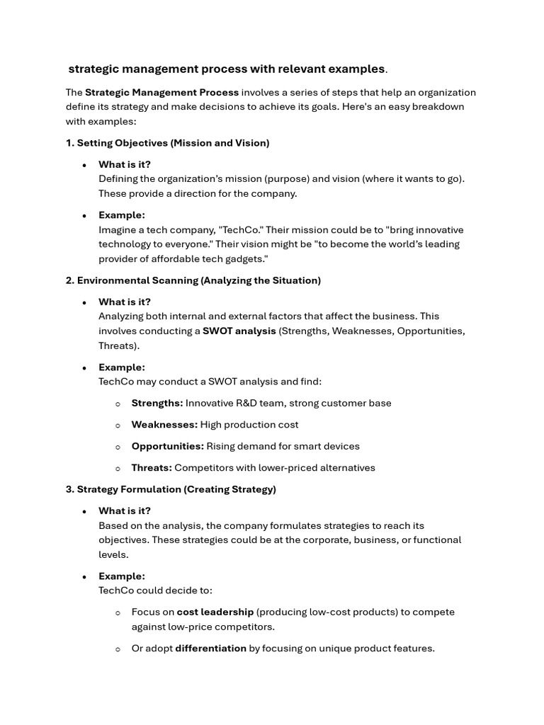 strategic management u-1 to u-3 | PDF | Mergers And Acquisitions ...