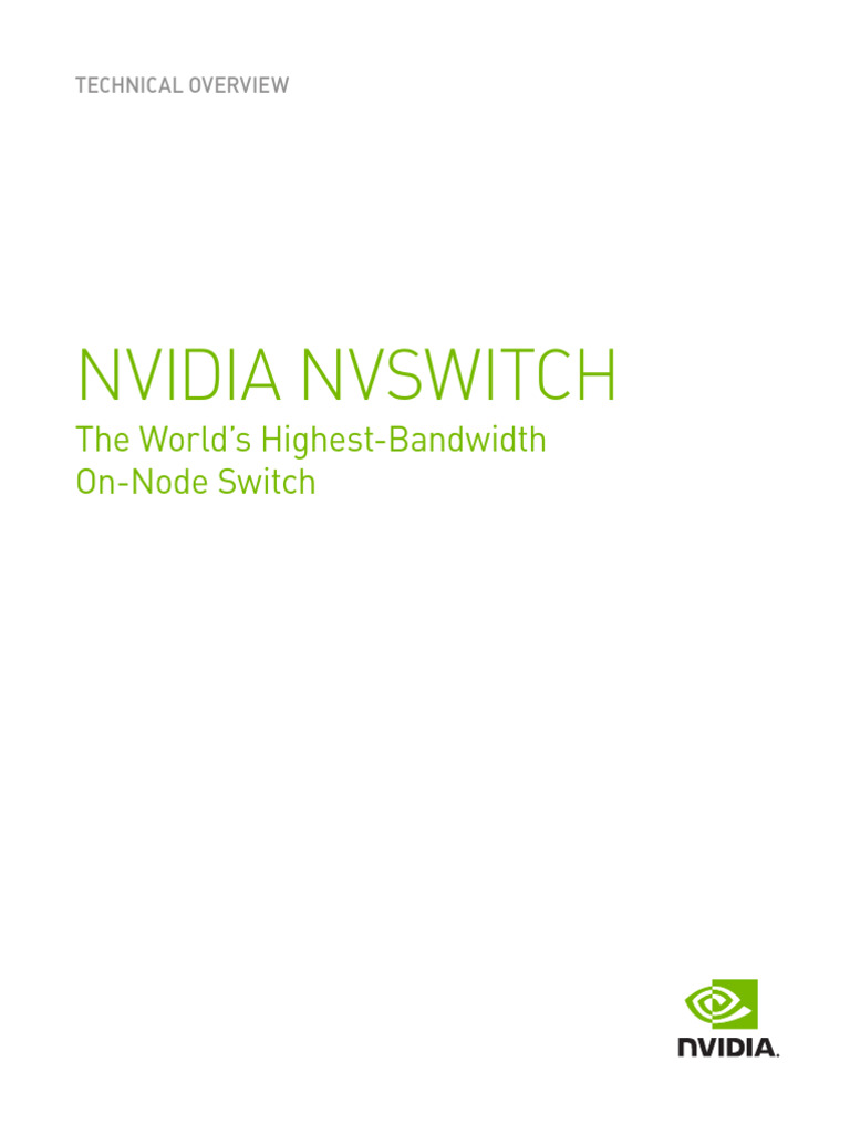 Nvswitch Technical Overview | PDF | Graphics Processing Unit | Deep ...