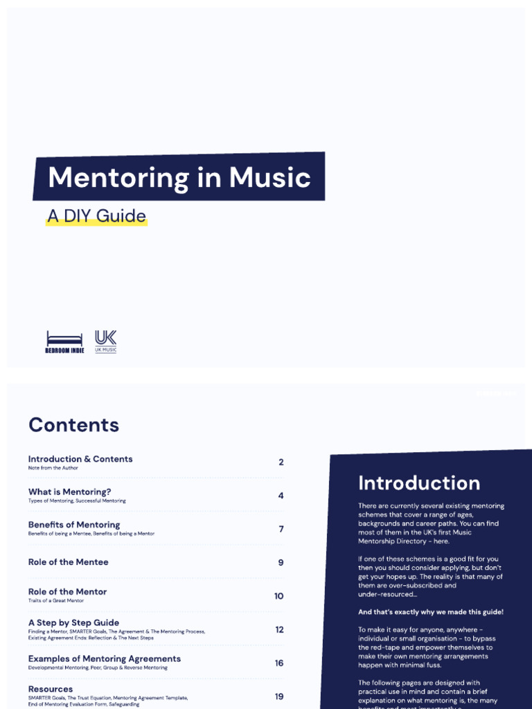 DIY Music Mentoring Guide | PDF | Mentorship | Social Psychology